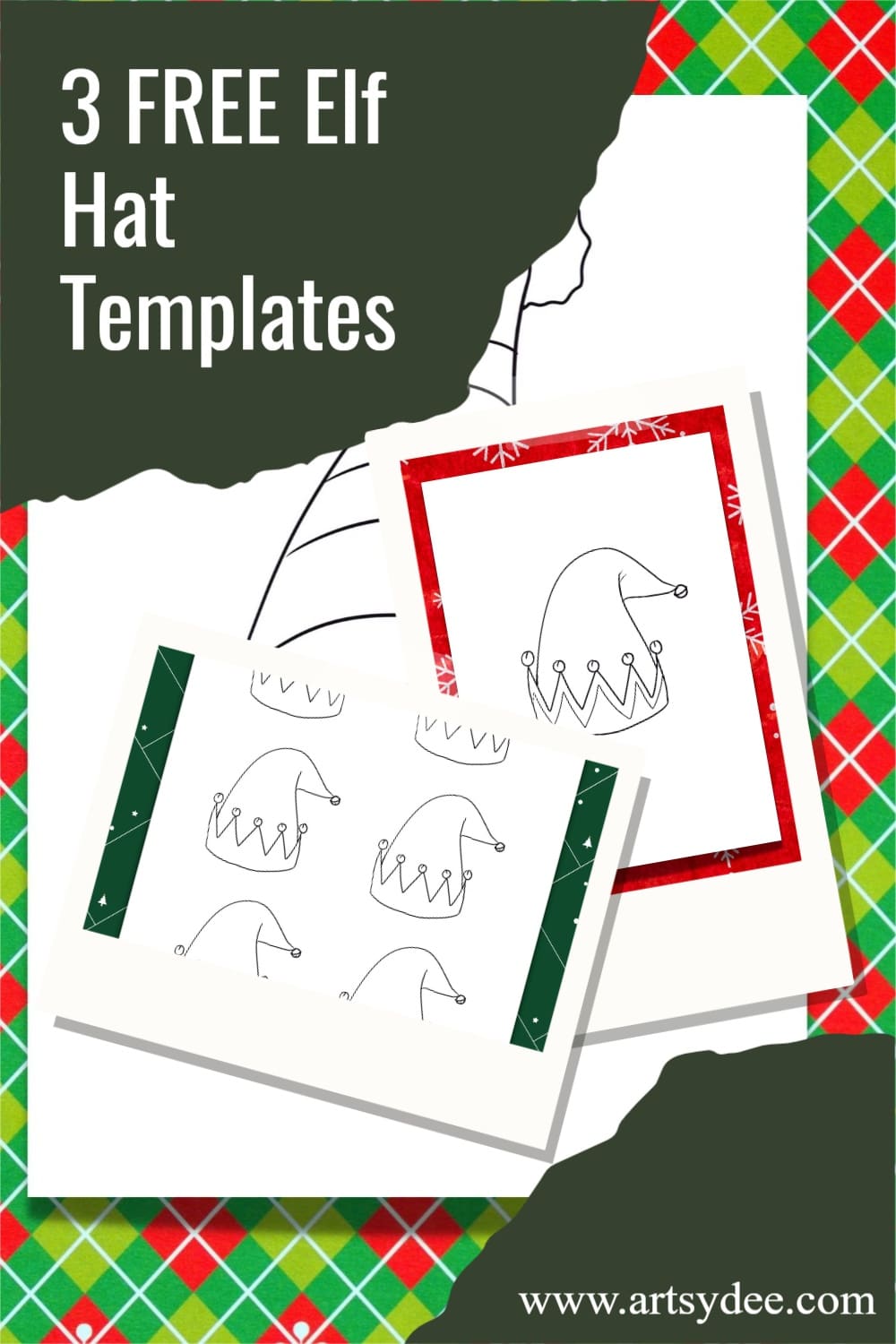 Elf Hat Template | 3 Free Printables for your Art Journal - Artsydee ...