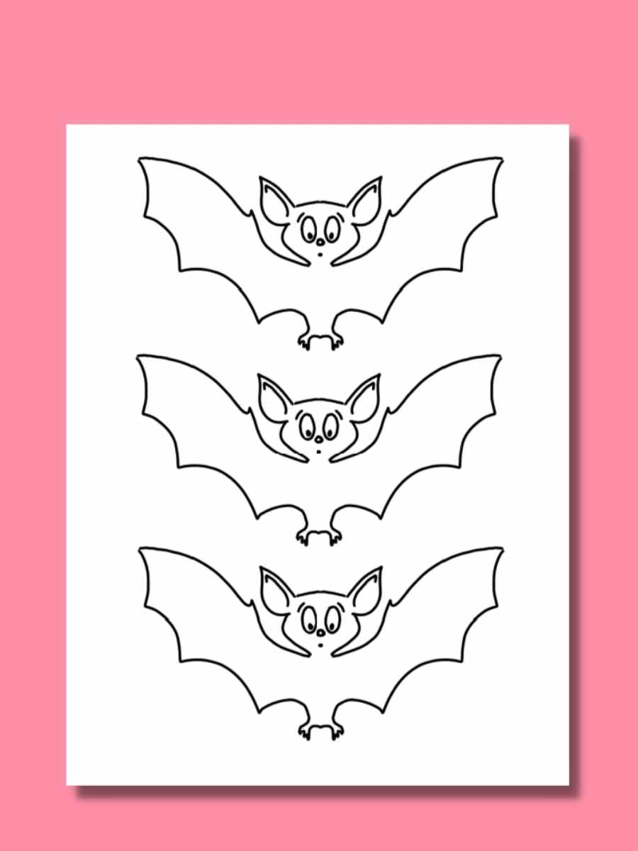 Looking for a printable bat template? 7 FREE Fun bat printables ...