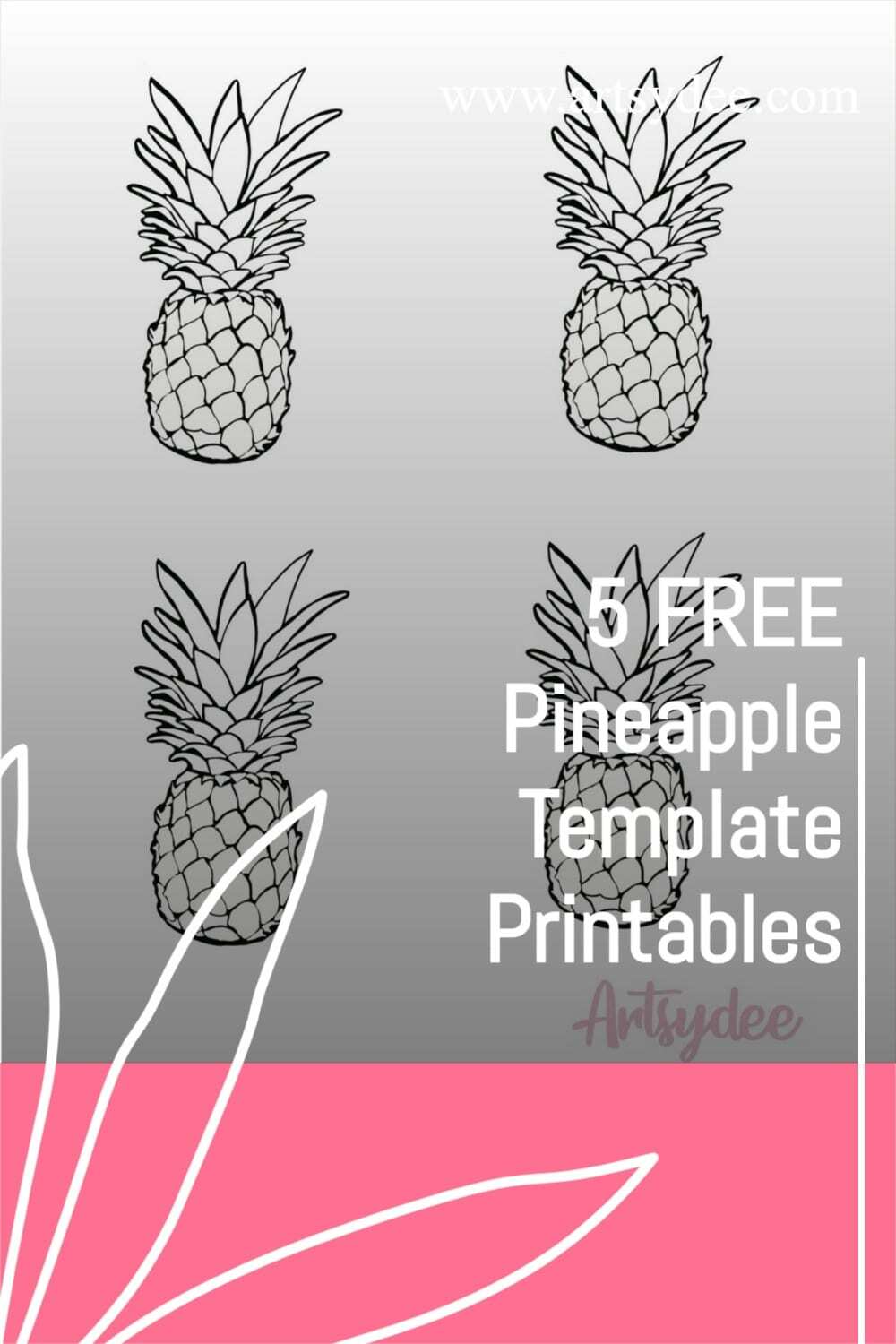 Looking for a Pineapple Stencil Template? 5 FREE Fruity Pineapple ...