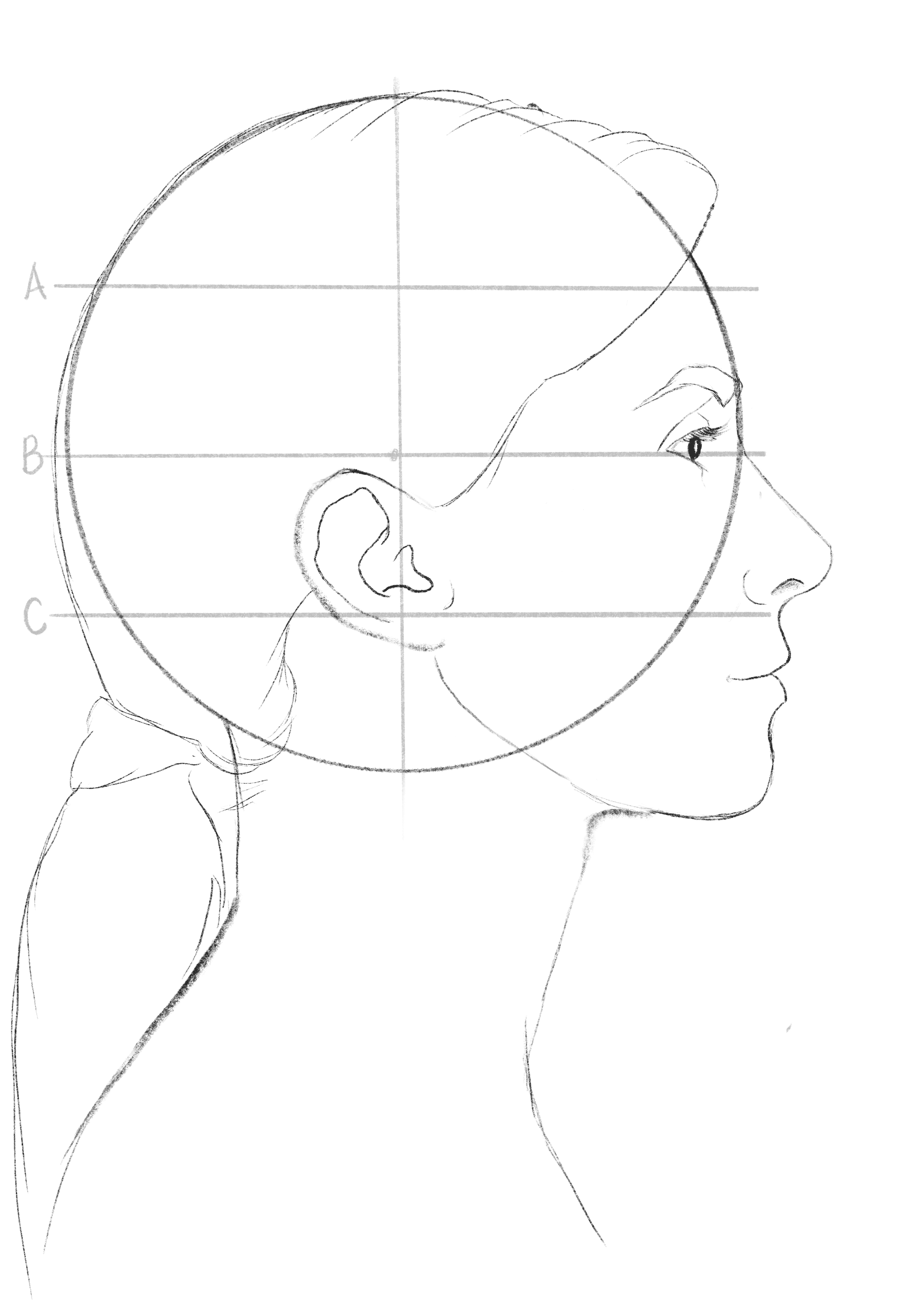 How to Draw Side View Face - Seaman Paince