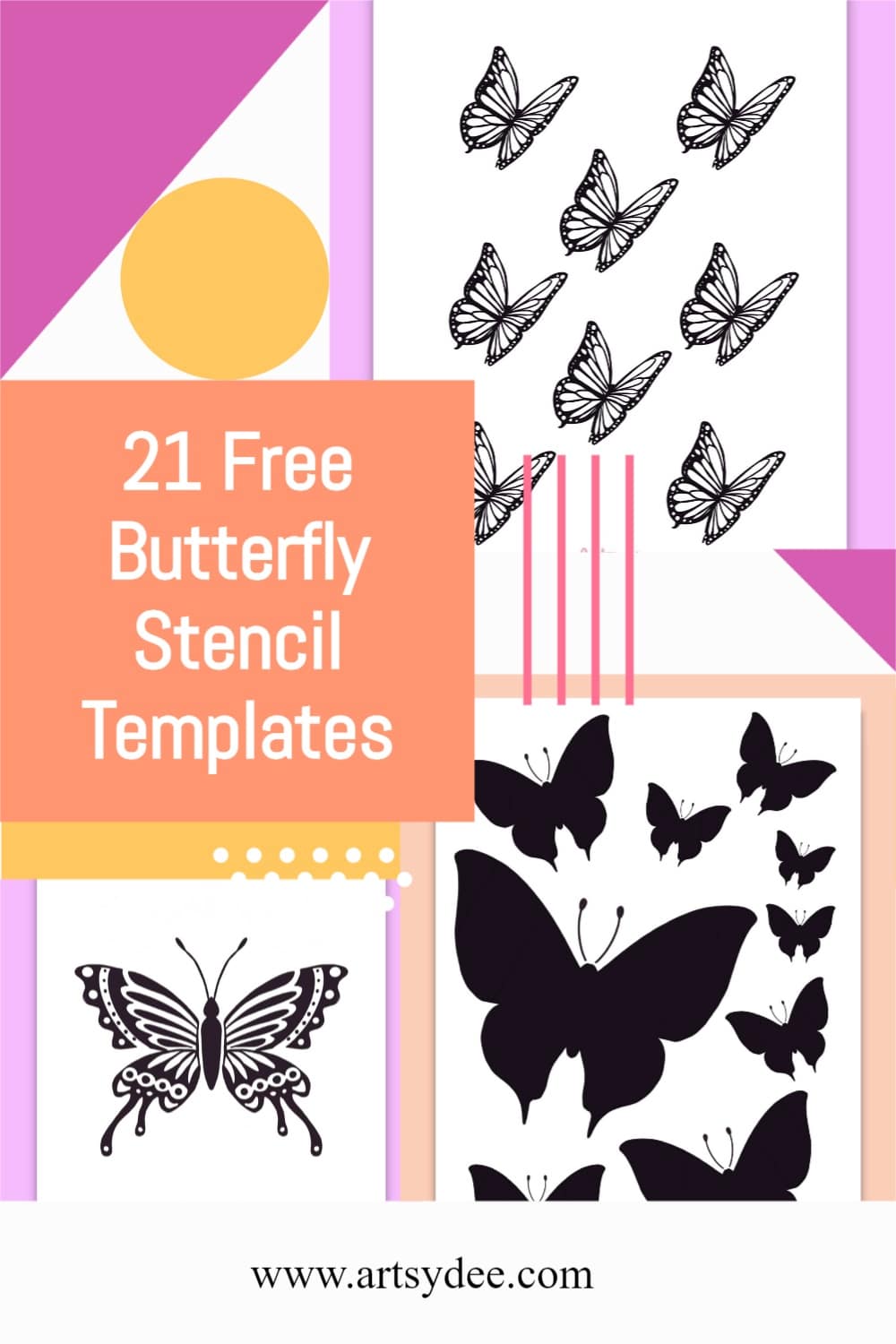 21 Butterfly Stencil Templates | FREE Printables for Your Creative ...