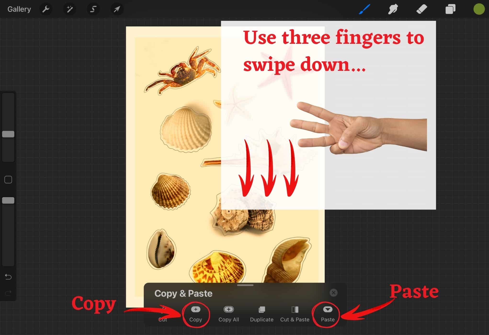 6 Easy Methods to Copy & Paste in Procreate! - Artsydee - Drawing ...