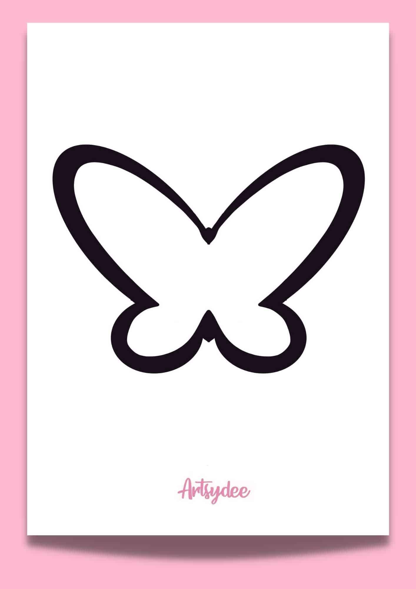 21 Butterfly Stencil Templates | FREE Printables for Your Creative ...