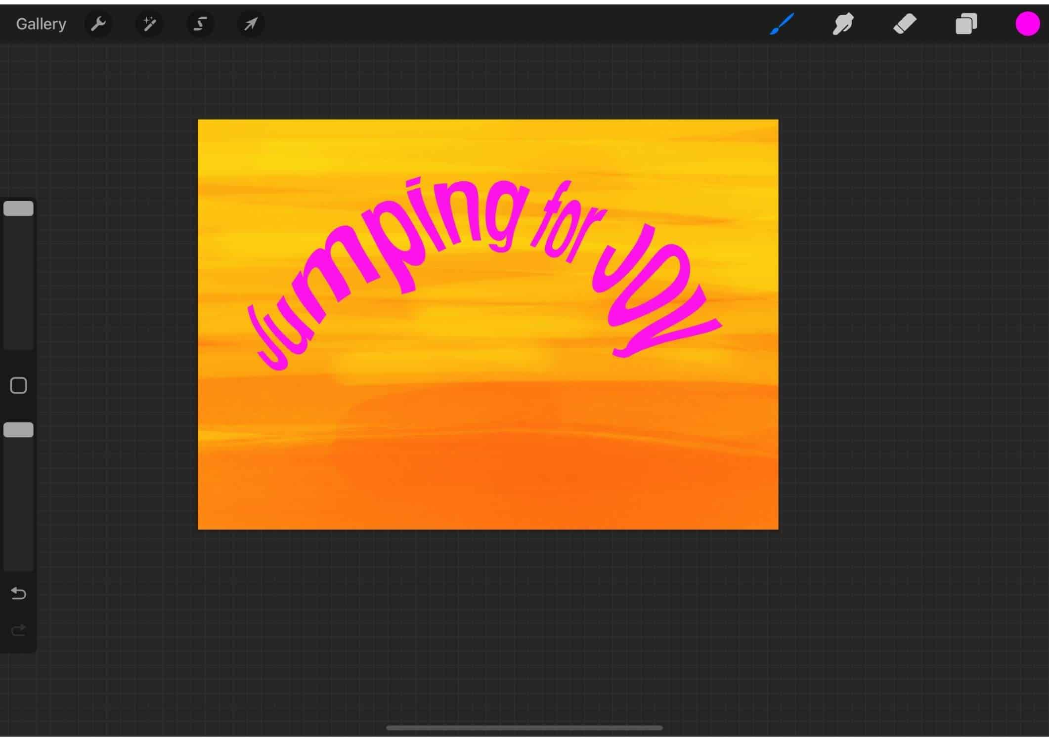 How to Curve Text in Procreate (6 EASY Methods!) + FREE Curved ...