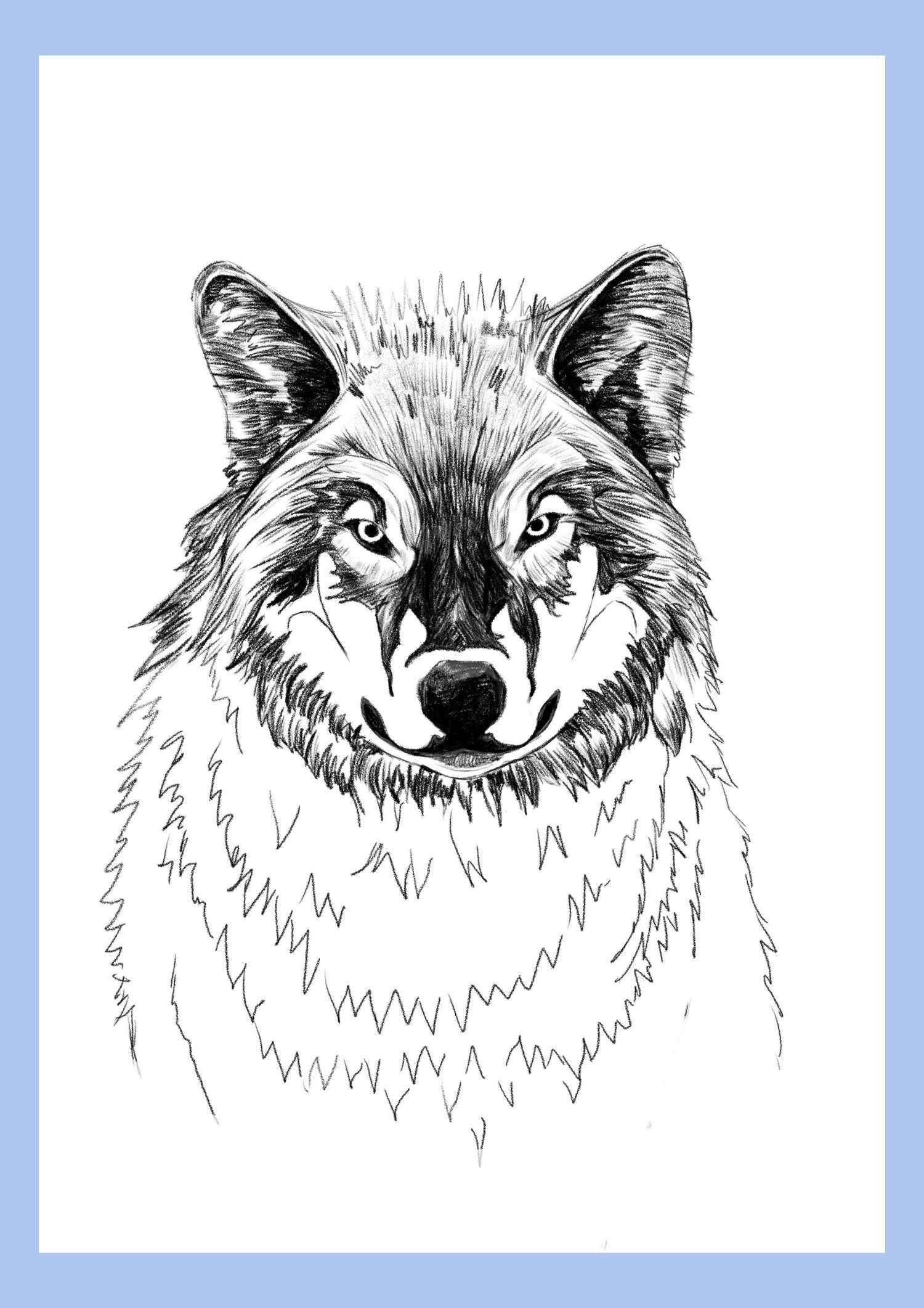Wolf Drawing Easy Wolf Drawing Easy Face - Clark Rievered