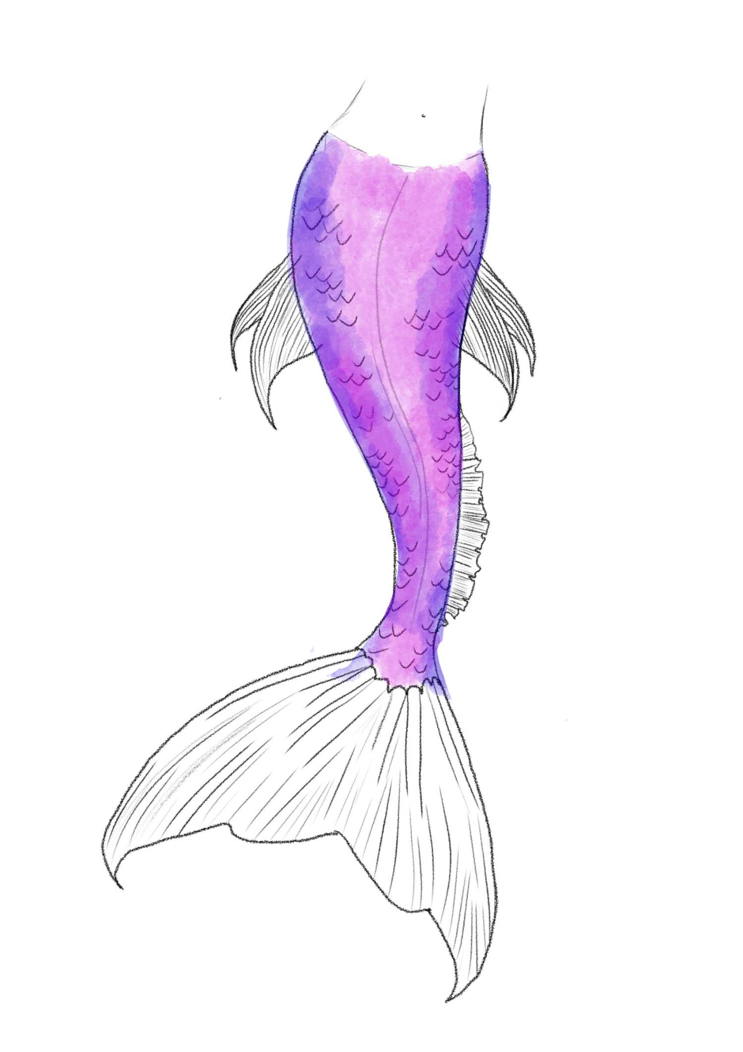 How to Draw a Mermaid Tail in 15 Easy Steps - Artsydee - Drawing ...