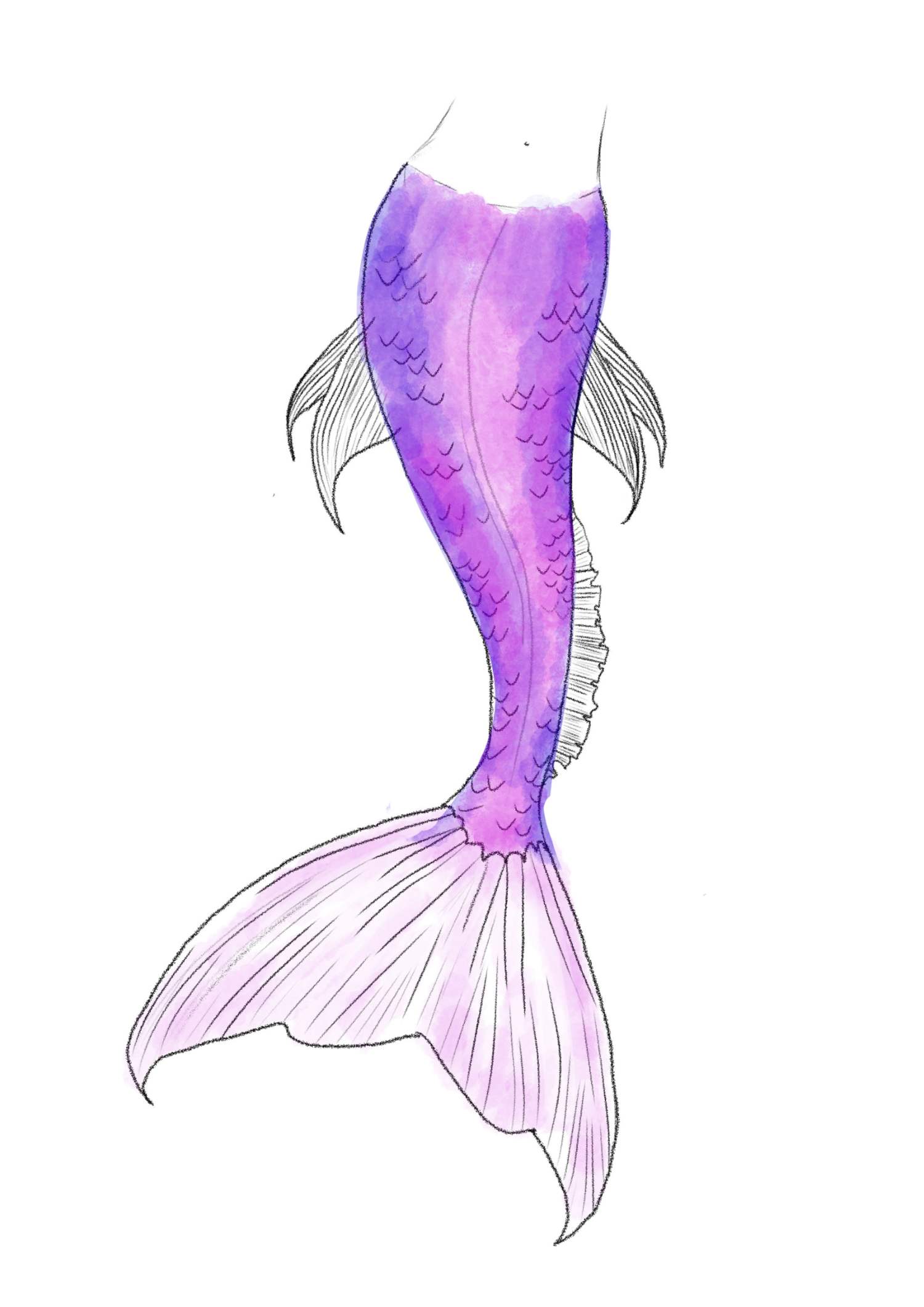 How to Draw a Mermaid Tail in 15 Easy Steps - Artsydee - Drawing ...