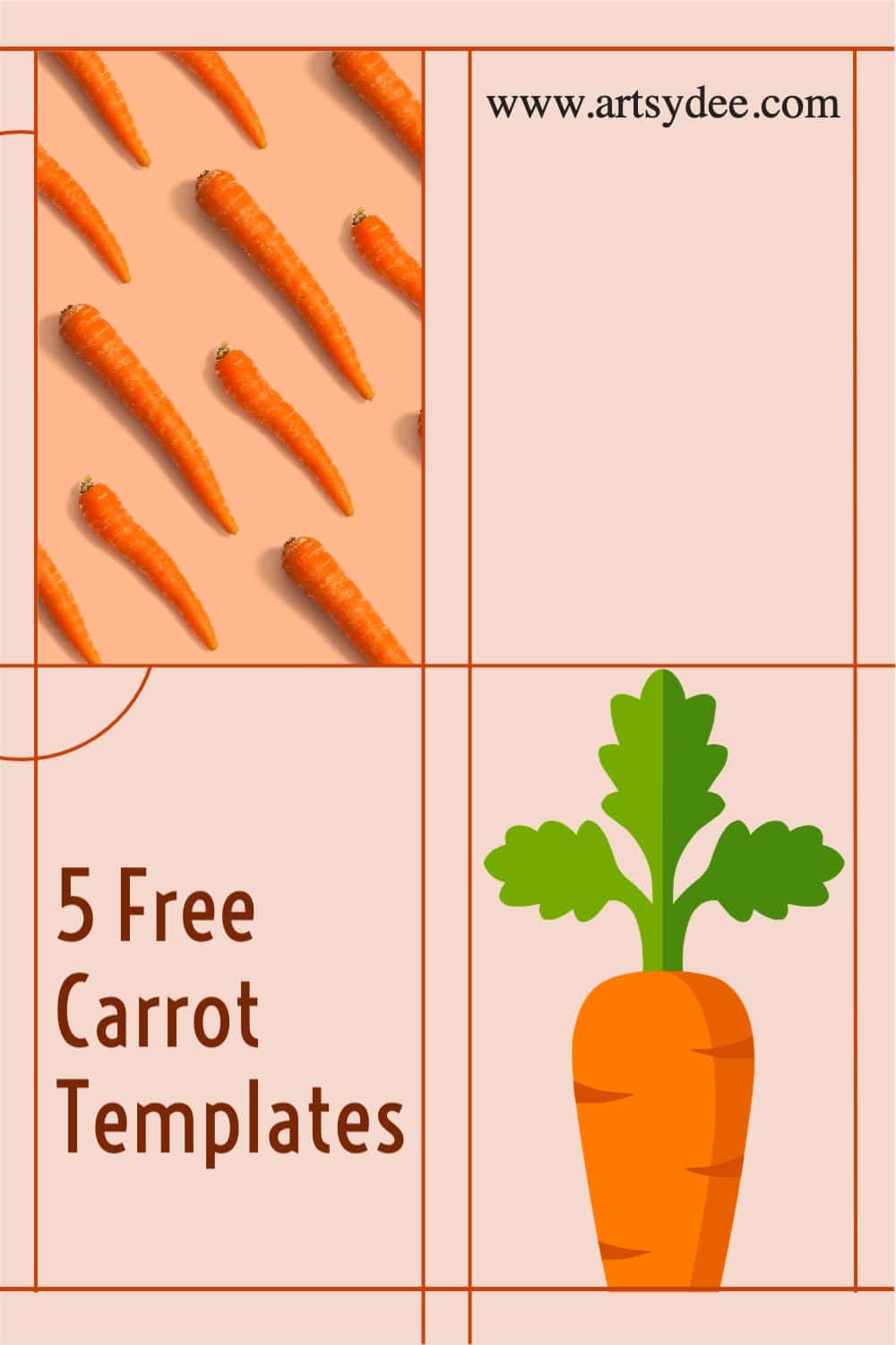 5 FREE Carrot Template Printables! - Artsydee - Drawing, Painting ...